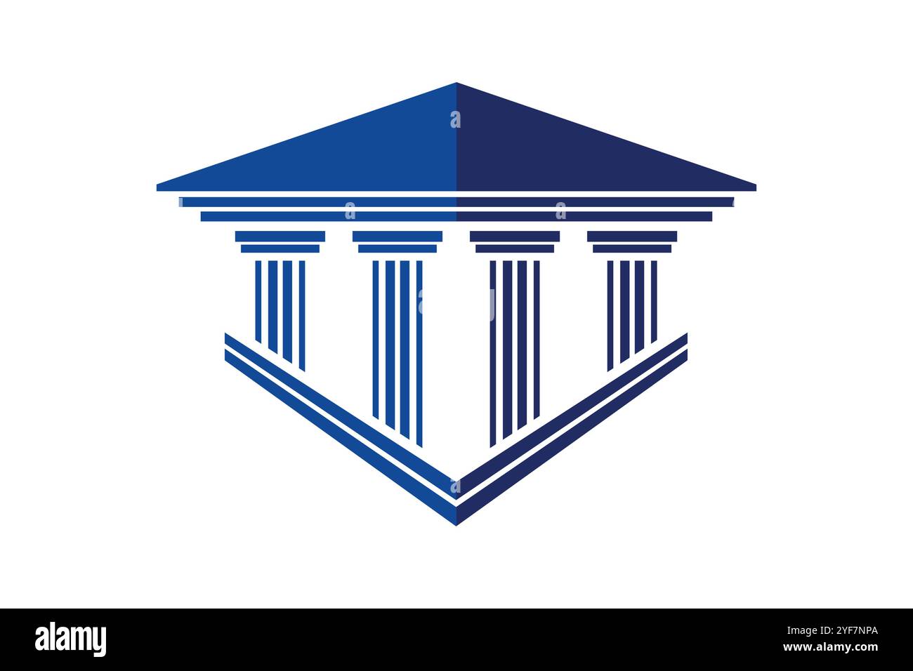 Bank, museum or library icon. Classical architecture building with ...