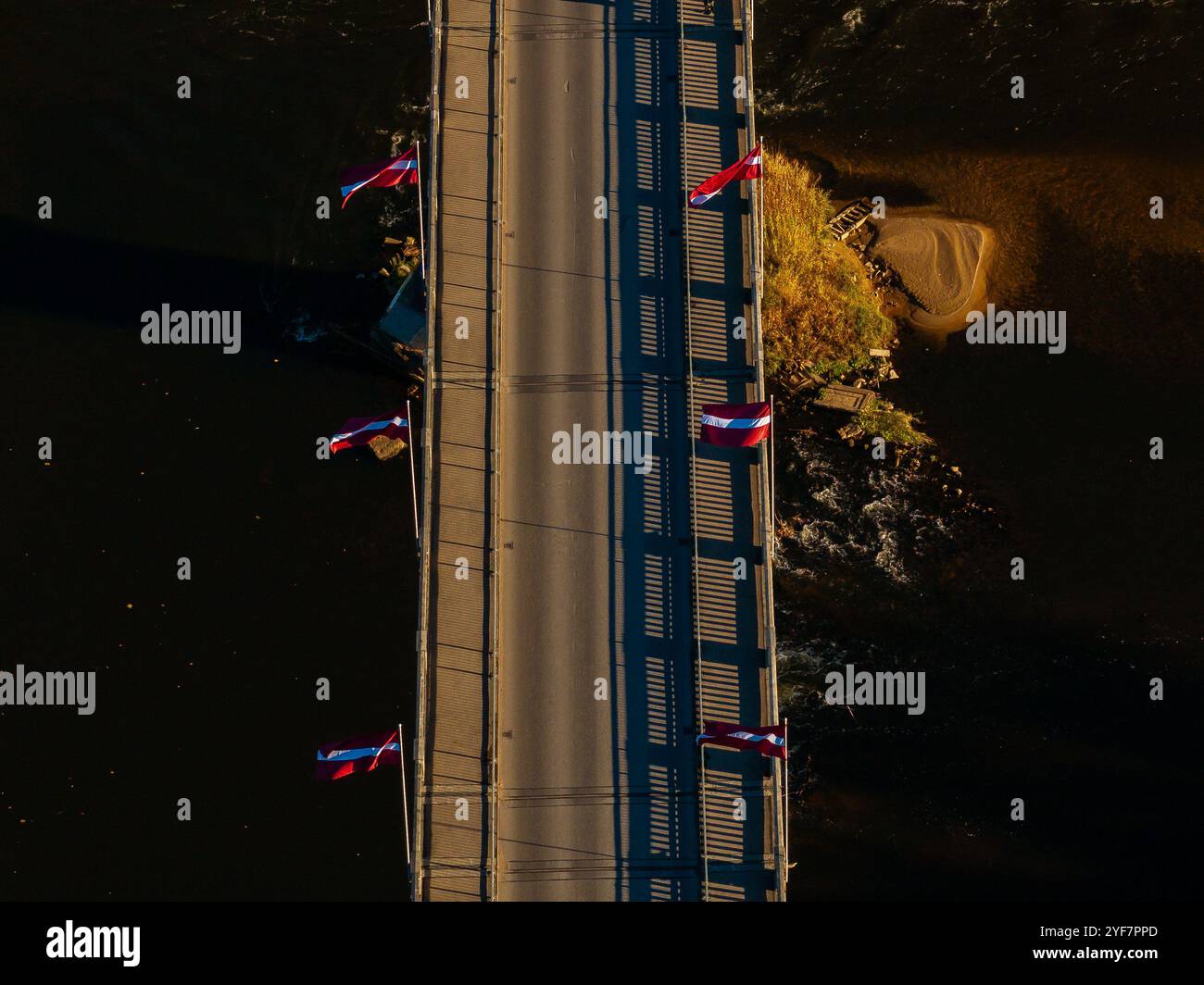 Aerial perspective captures sandy riverbank hi-res stock photography ...