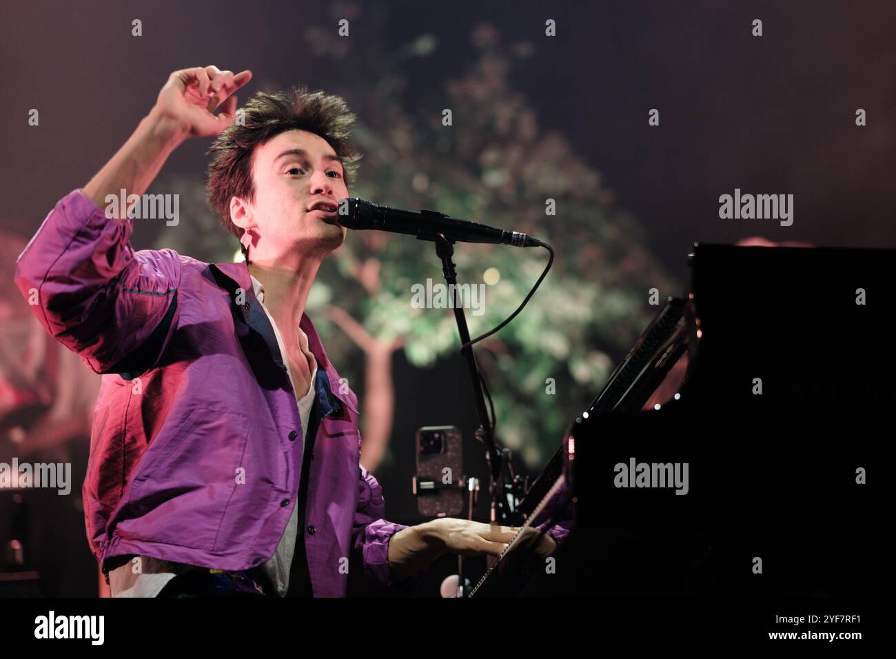 the english singer Jacob Collier during the performance at the WiZink ...