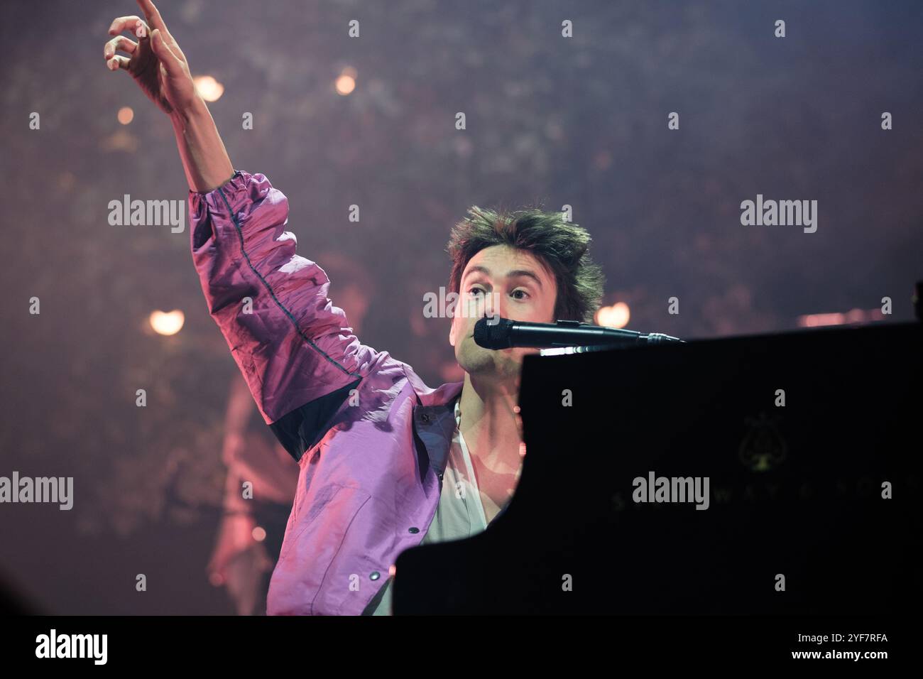 the english singer Jacob Collier during the performance at the WiZink ...