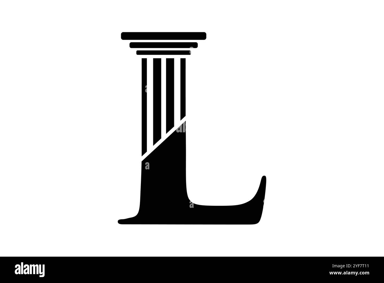 Letter L Pillar Law Logo Stock Vector Image & Art - Alamy