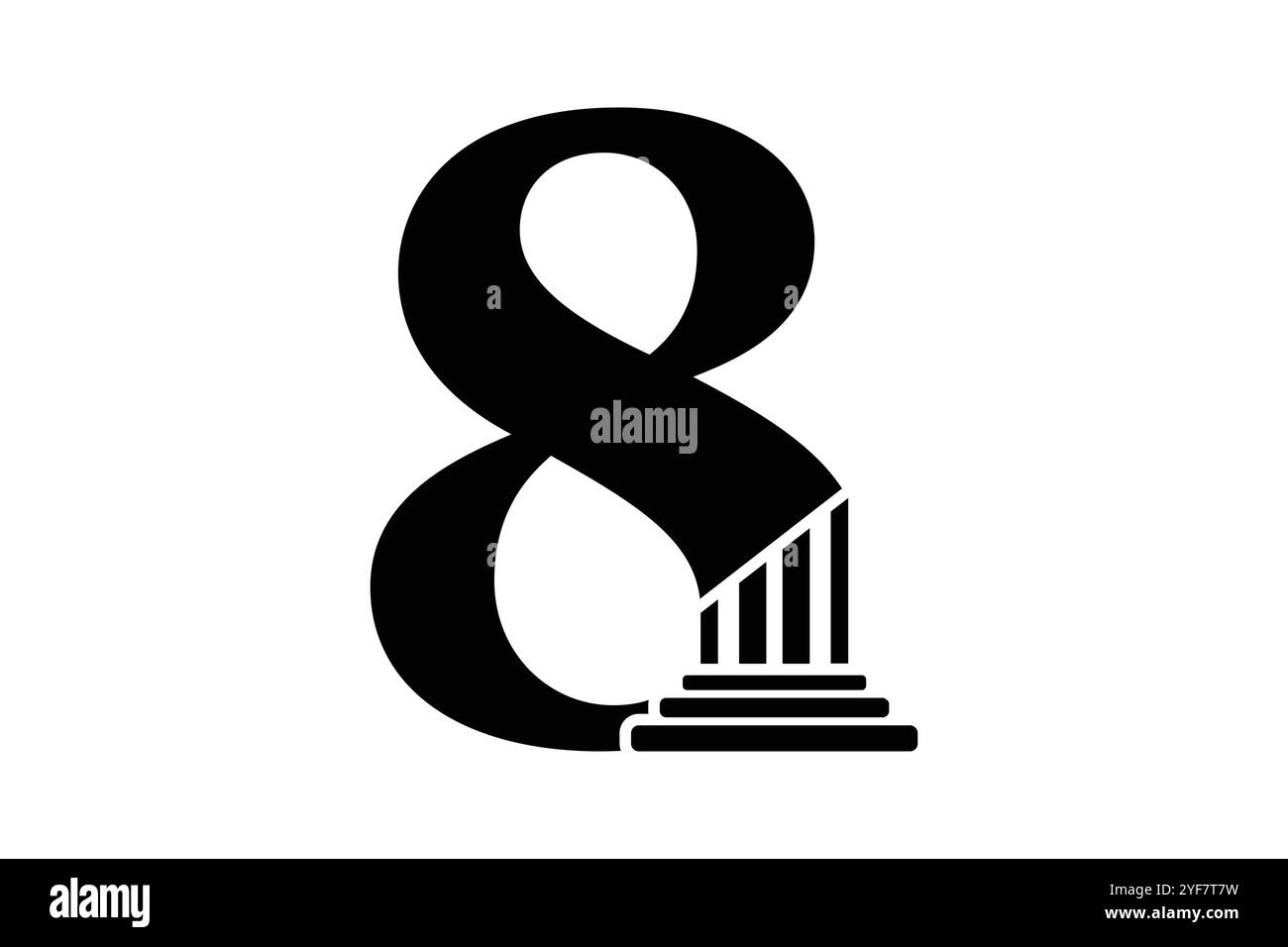 Caligraphic number Stock Vector Images - Alamy