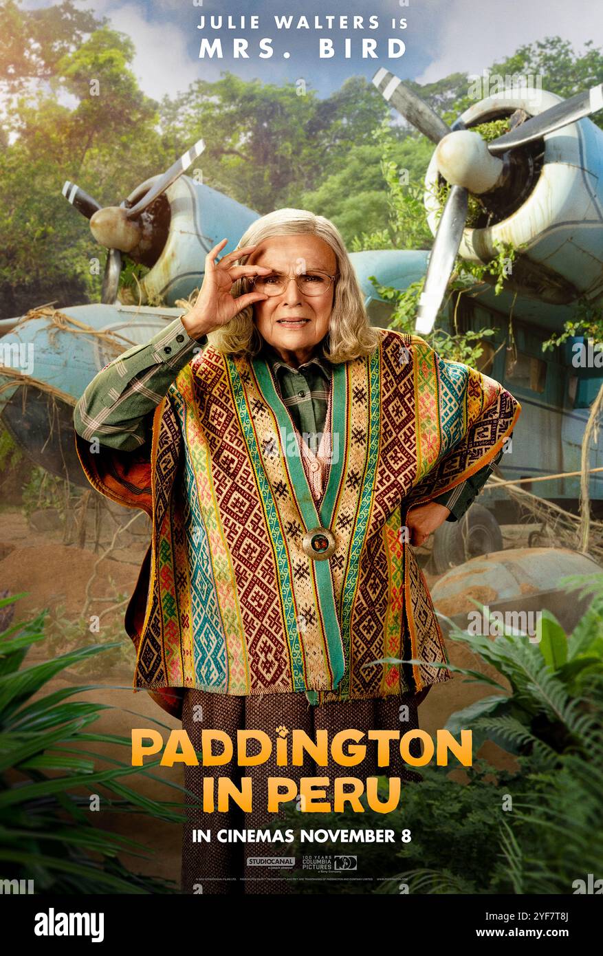 Paddington in Peru (2024) directed by Dougal Wilson and starring Julie Walters as Mrs Bird ...