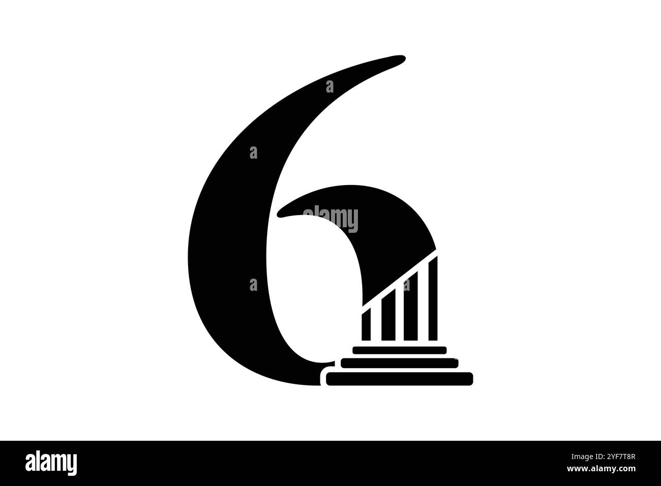 Number 6 logo Cut Out Stock Images & Pictures - Alamy