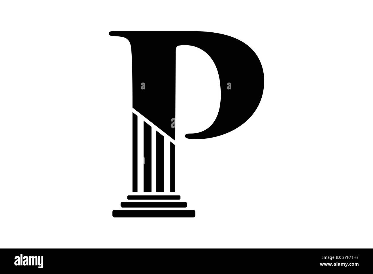 Letter P Pillar Law Logo Stock Vector Image & Art - Alamy