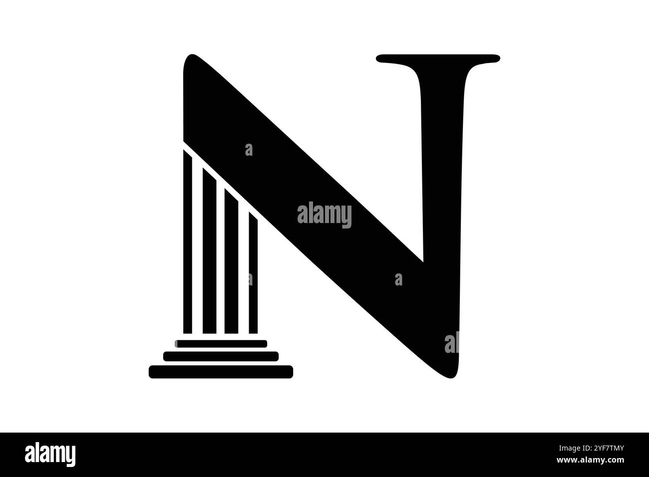 Letter n logos Black and White Stock Photos & Images - Alamy