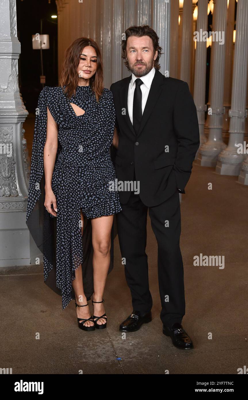 Joel Edgerton and Christine Centenera arrive at the LACMA Art+Film Gala ...