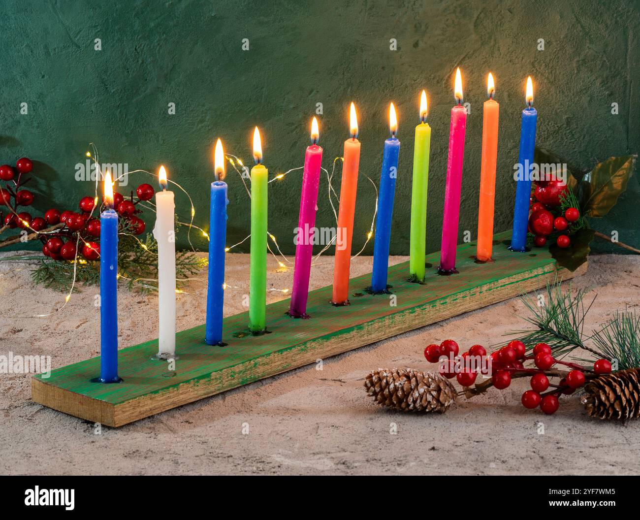 Night of the Candles, traditional Colombian celebration Stock Photo - Alamy