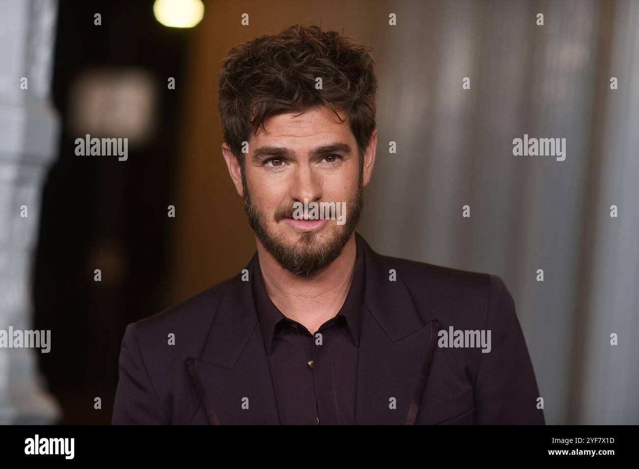 Andrew Garfield arrives at the LACMA Art+Film Gala on Saturday, Nov. 2 ...