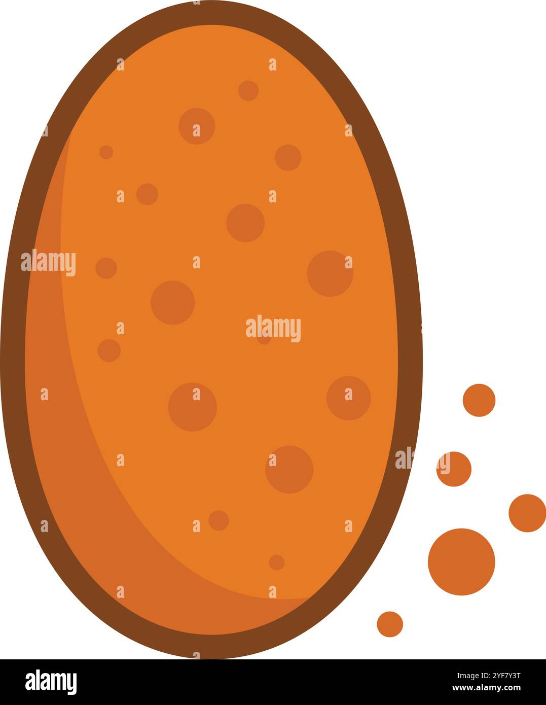 Single chicken nugget Stock Vector Images - Alamy