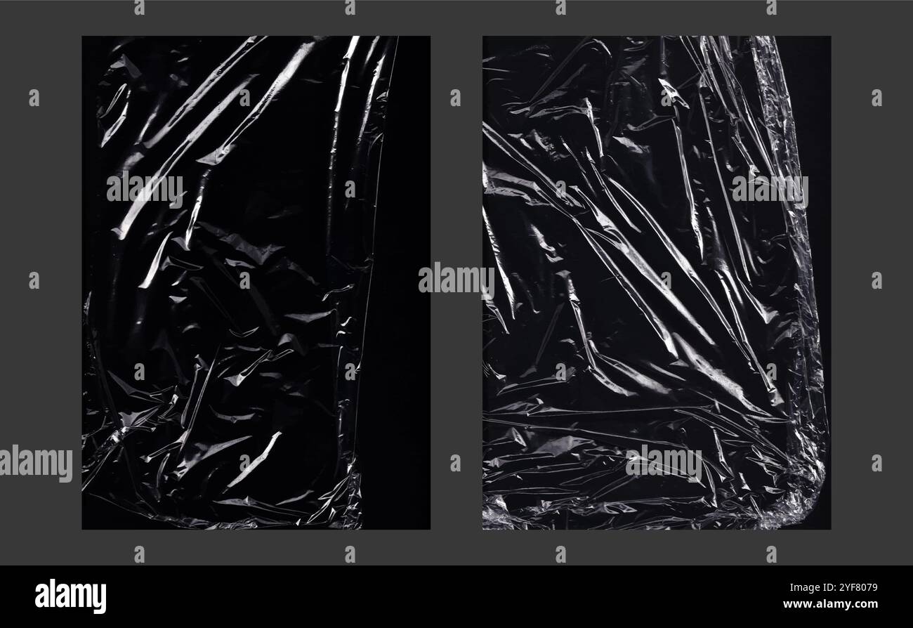 Vector texture of plastic film set Stock Vector Image & Art - Alamy
