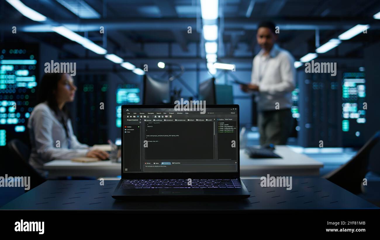 Programmer managing data center hi-res stock photography and images - Alamy