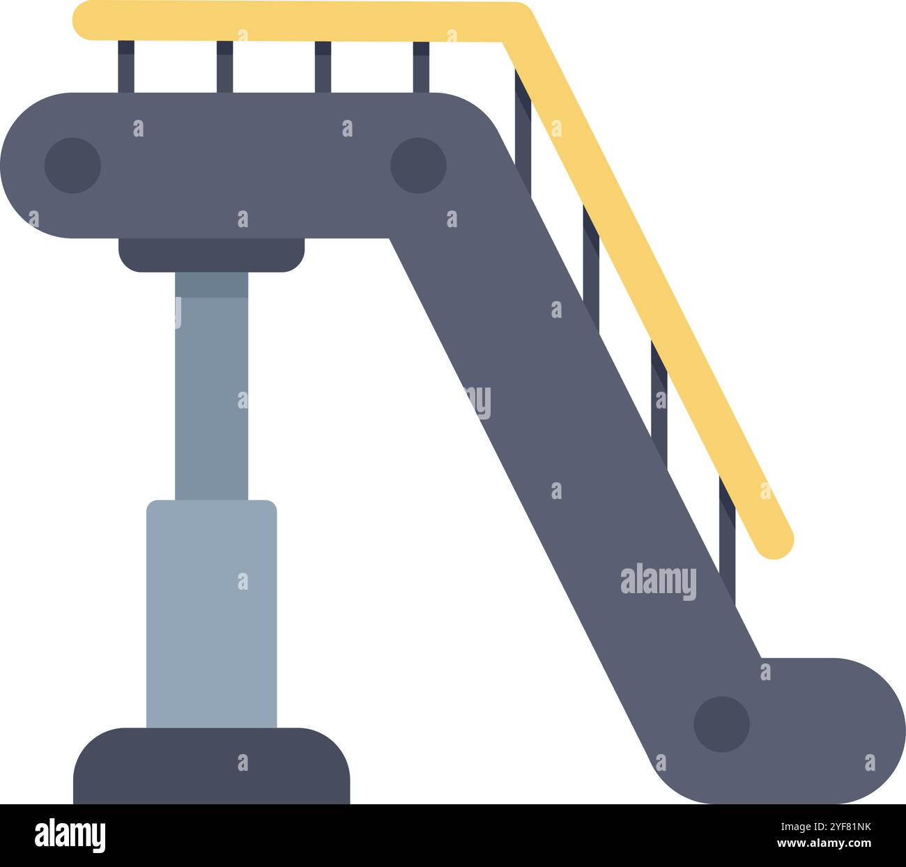 Illustration of a modern gangway leading to an airplane entrance ...
