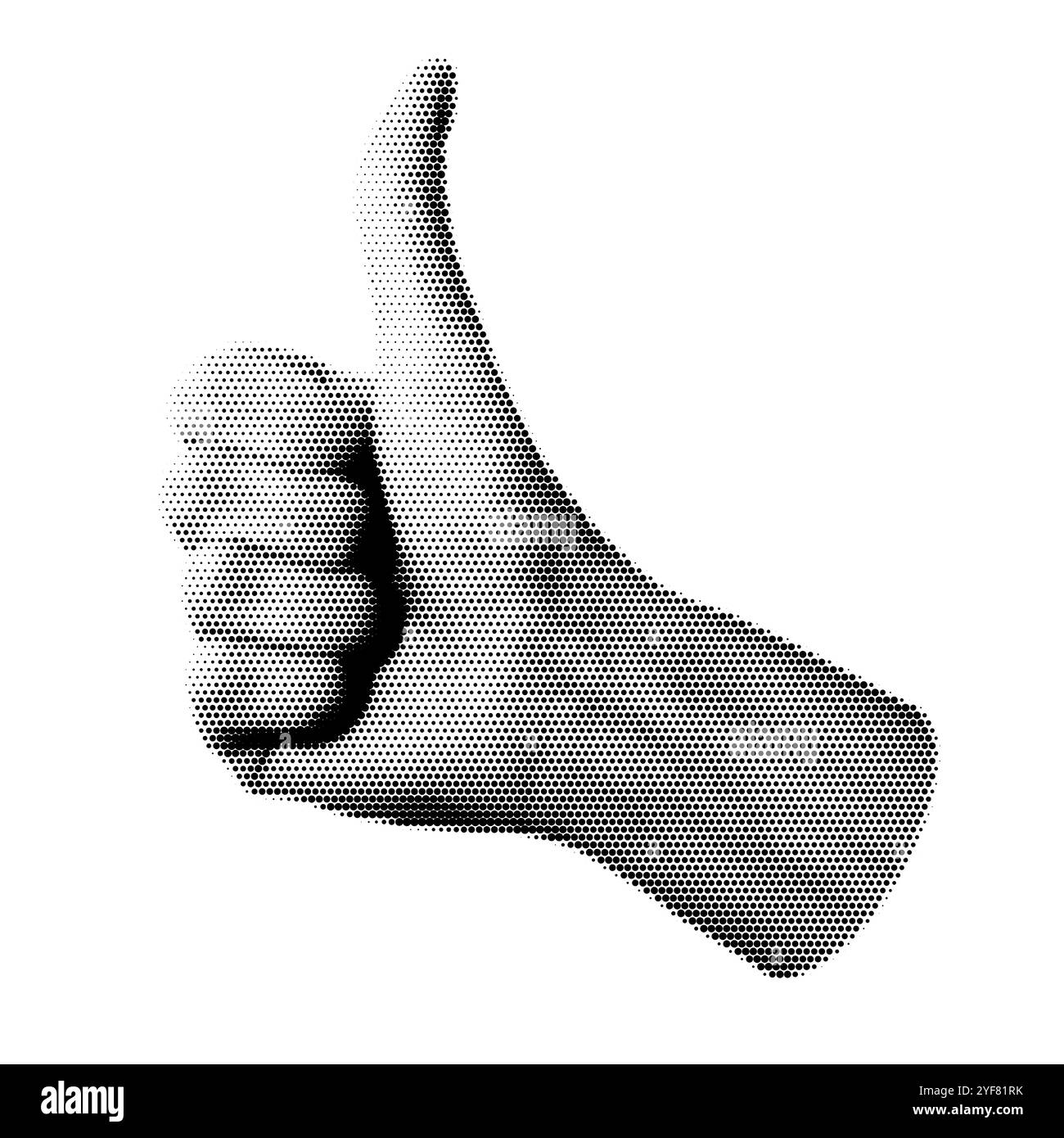 Halftone hand giving a thumbs-up Stock Vector Image & Art - Alamy