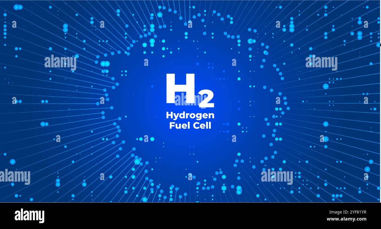 Hydrogen energy fuel cell concept illustration Stock Vector Image & Art ...