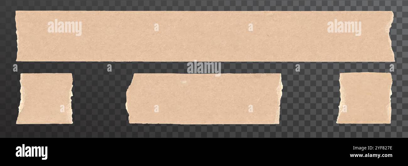 Torn paper pieces vector elements isolated Stock Vector Image & Art - Alamy