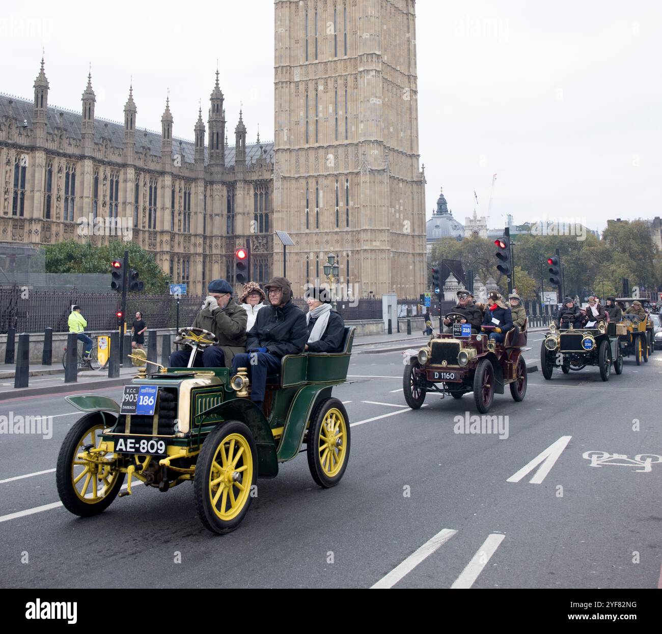 1903 Darracq London To Brighton Veteran Car Run Westminster Bridge ...