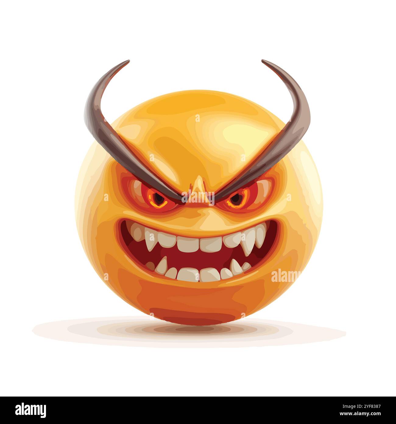 emoji evil 3d style icon vector illustration Stock Vector Image & Art ...