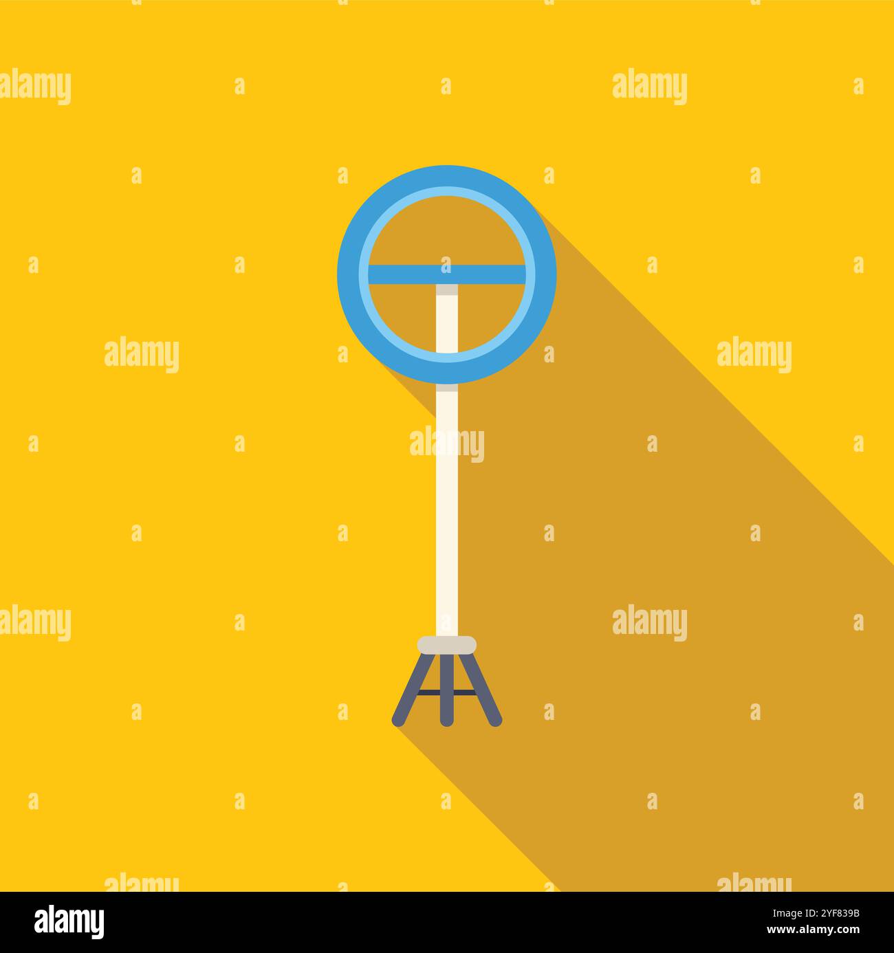 Round no stopping sign with a horizontal line inside, mounted on a pole ...