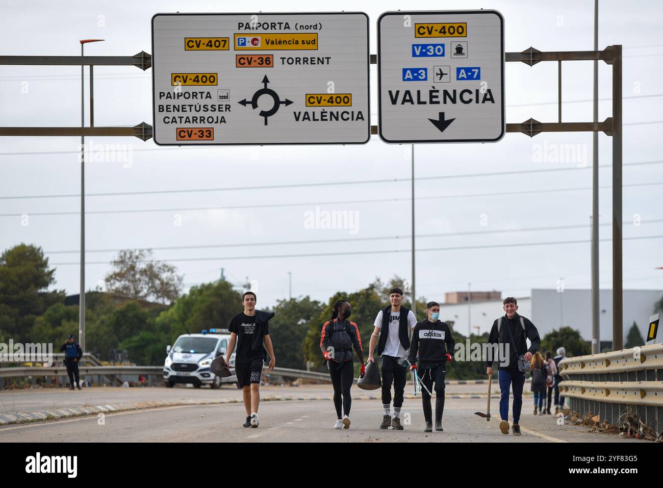 Paiporta, Valencia, Spain - November 3, 2024. Effects of the DANA in ...