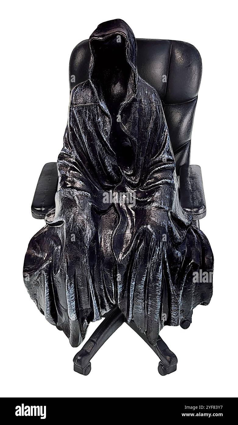 Death in an Executive office chair with arm rests front view for ...