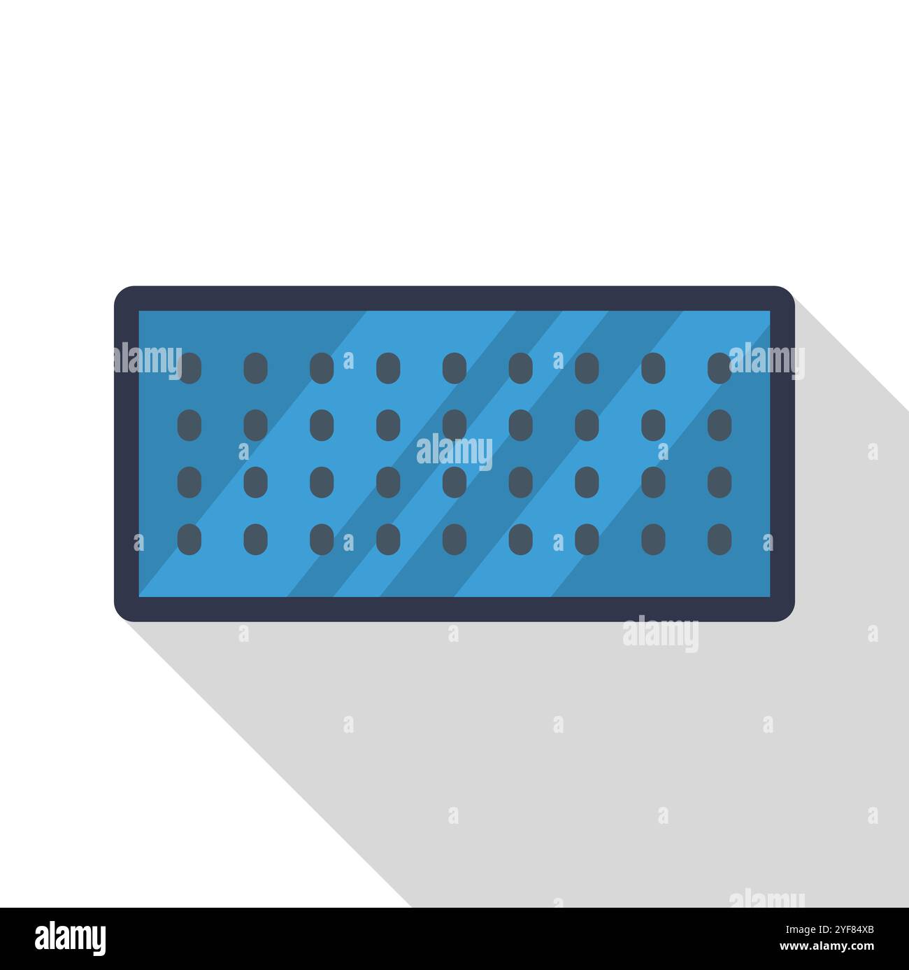 Braille brick with raised dots representing letters and numbers ...