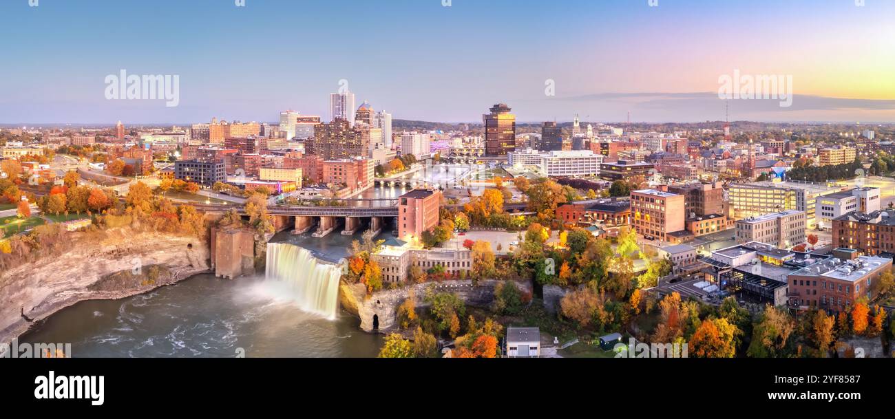 Beautiful waterfall on genesee river hi-res stock photography and ...