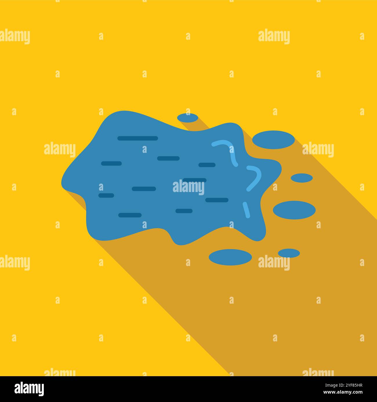 Viscous blue liquid splashing and creating small droplets, dynamic ...