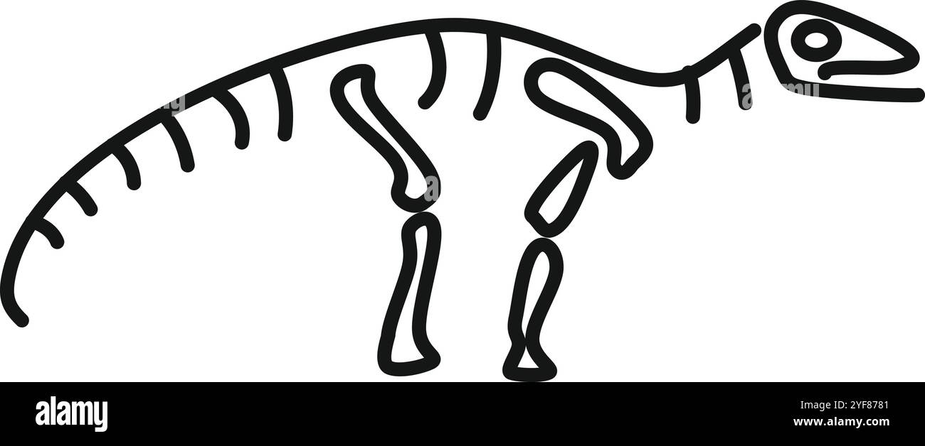 Tetrapod dinosaur Stock Vector Images - Alamy