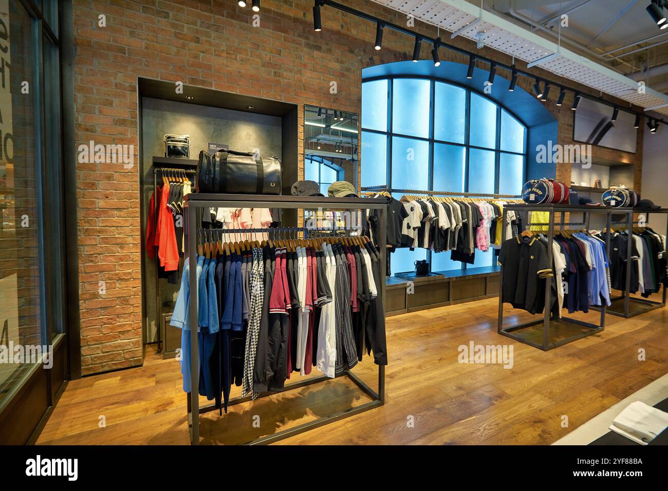 BANGKOK, THAILAND - JANUARY 24, 2020: interior shot of Fred Perry store ...