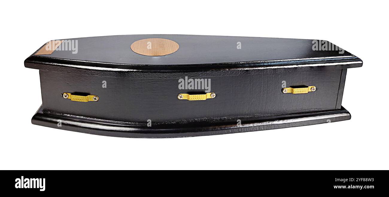 Black wooden coffin handles hi-res stock photography and images - Alamy