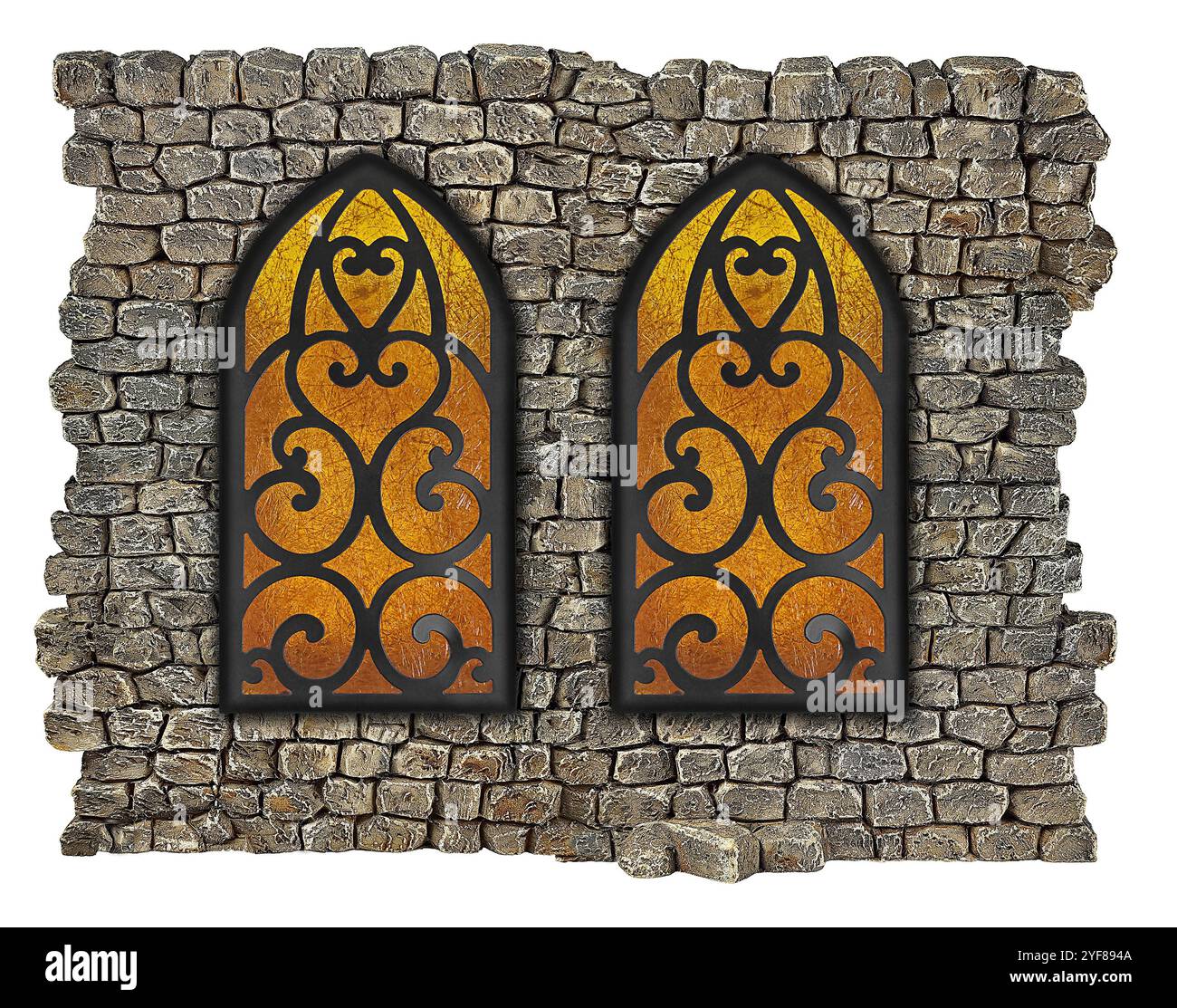 Large gothic window Cut Out Stock Images & Pictures - Alamy