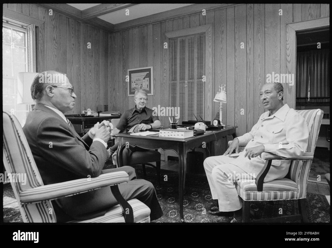 US President Jimmy Carter, Menahem Begin and Anwar Sadat - The Camp ...