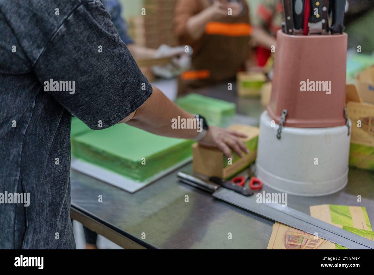 Buying cake at very famous local cake shop in Jalan Raya Timur, Kawasan ...