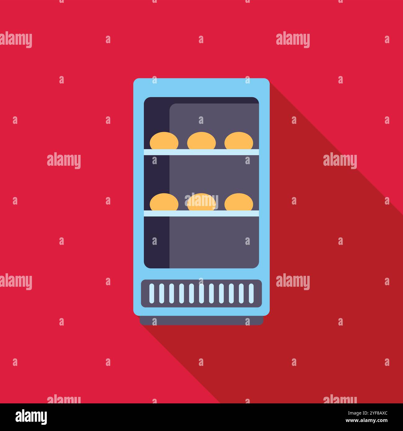Refrigerated cabinet Stock Vector Images - Alamy