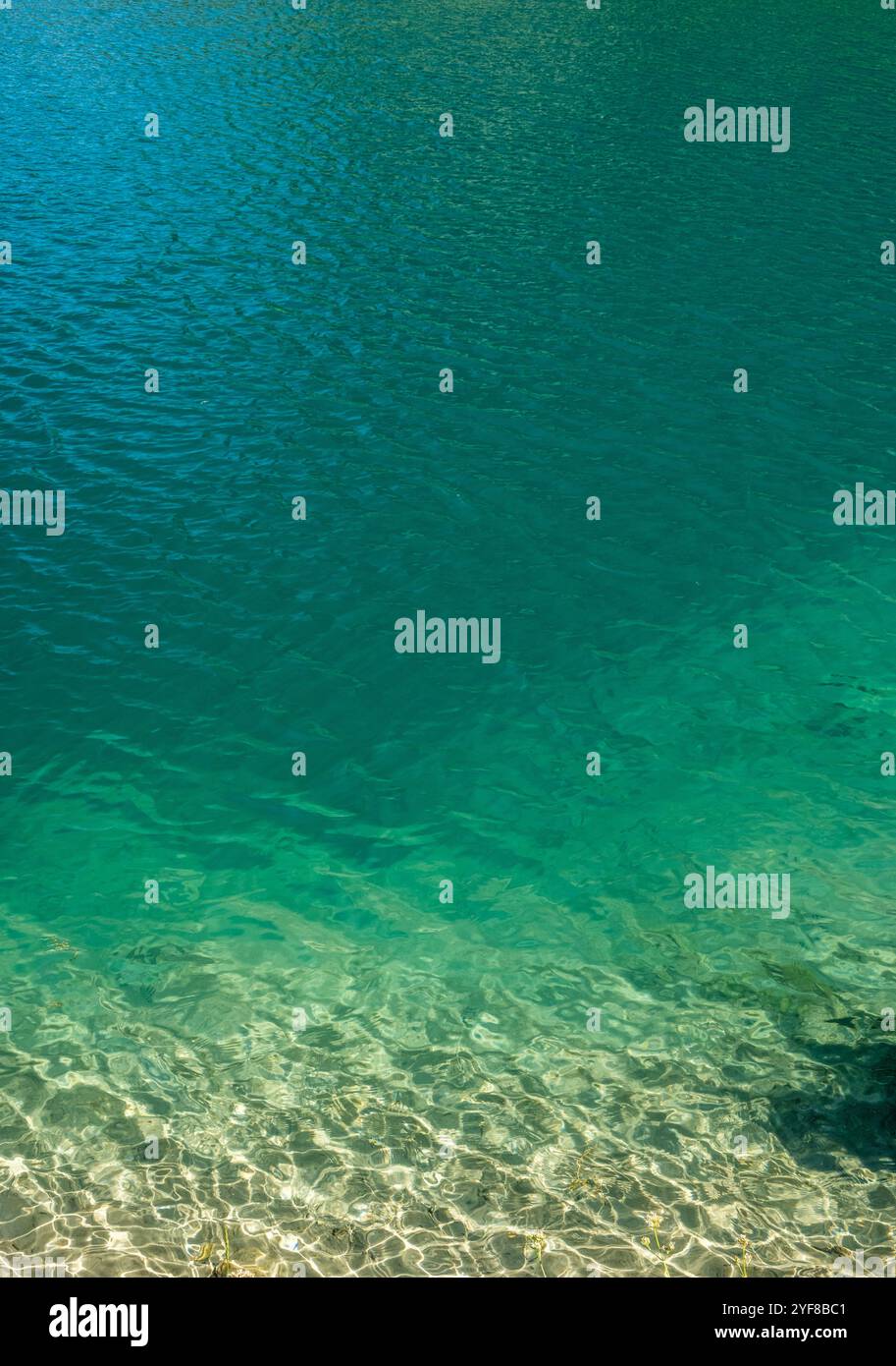 Shades of Blue Green Water of Lake Frances in Glacier Stock Photo - Alamy