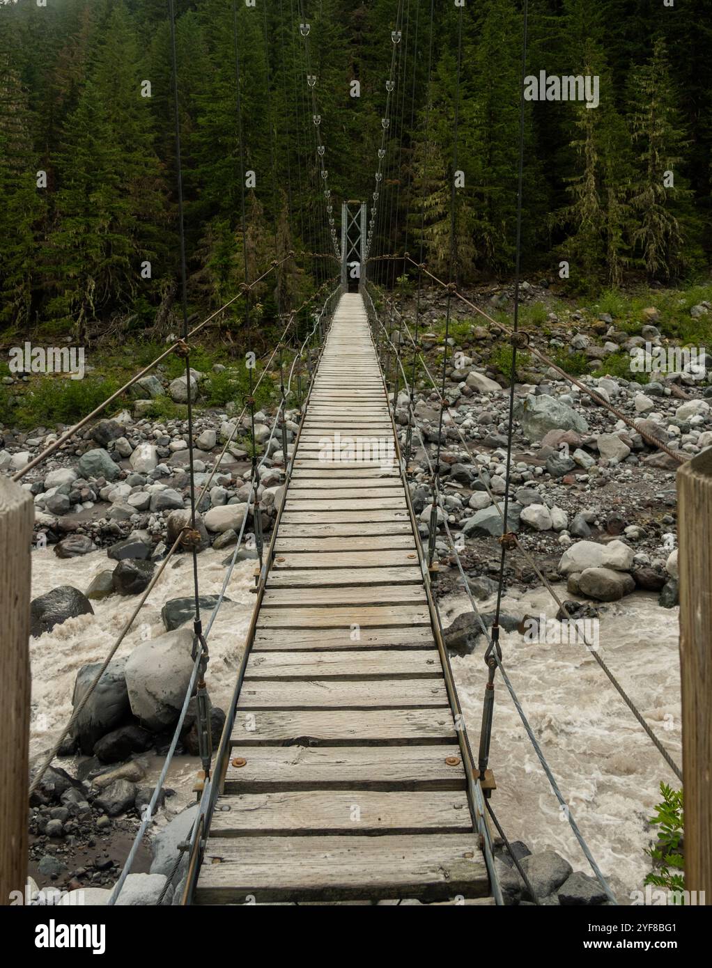 Suspension bridge carbon river hi-res stock photography and images - Alamy