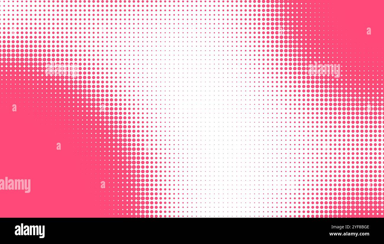 halftone design features pink and white dots in a dynamic pattern ...