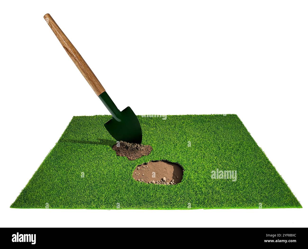 Simple patch of green grass hi-res stock photography and images - Alamy