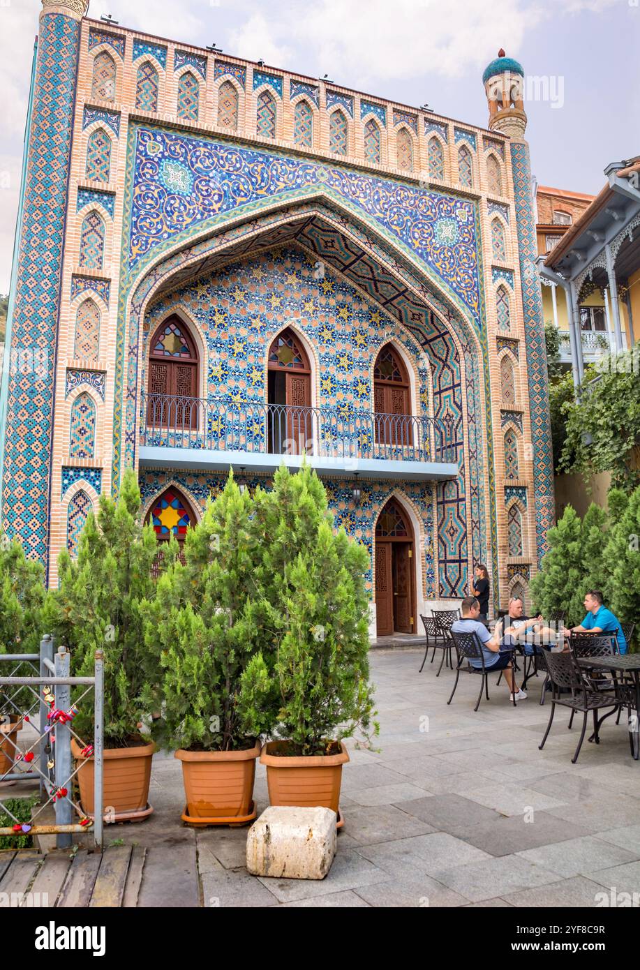 Tbilisi, Georgia - 08 24 2024: Iconic blue-tiled building of Orbeliani ...