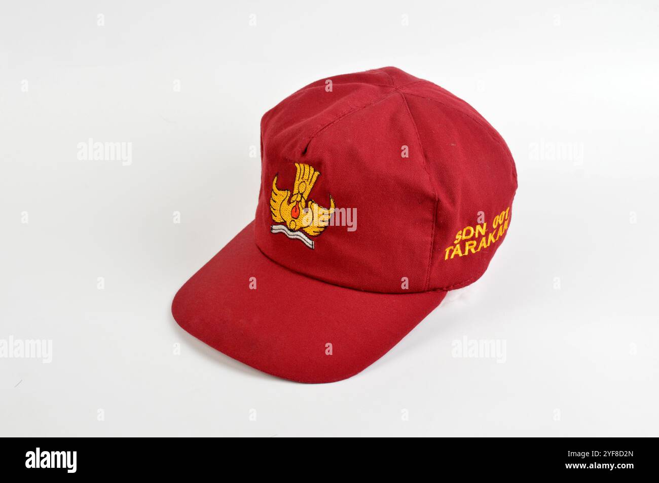 Indonesian primary school uniform cap isolated on white background ...