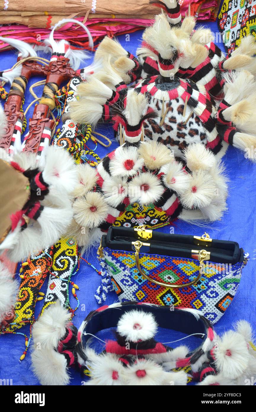 Dayak traditional craft souvenirs at bazaar Stock Photo - Alamy