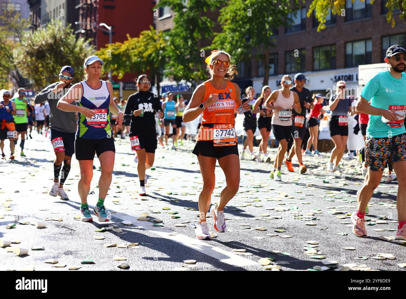 Runner Alexis Herron of the United States gives a smile to the camera ...