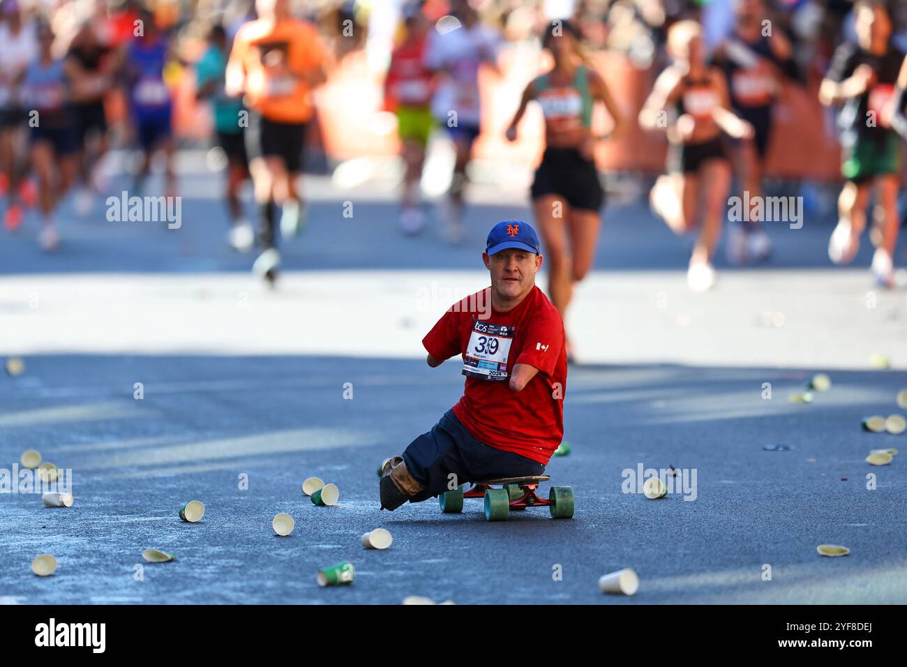 Canadian Christopher Koch heads up First Avenue during the 2024 New ...