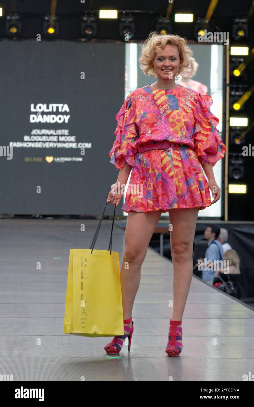 Lolitta Dandoy poses on the runaway at the Reluxe fashion show ...