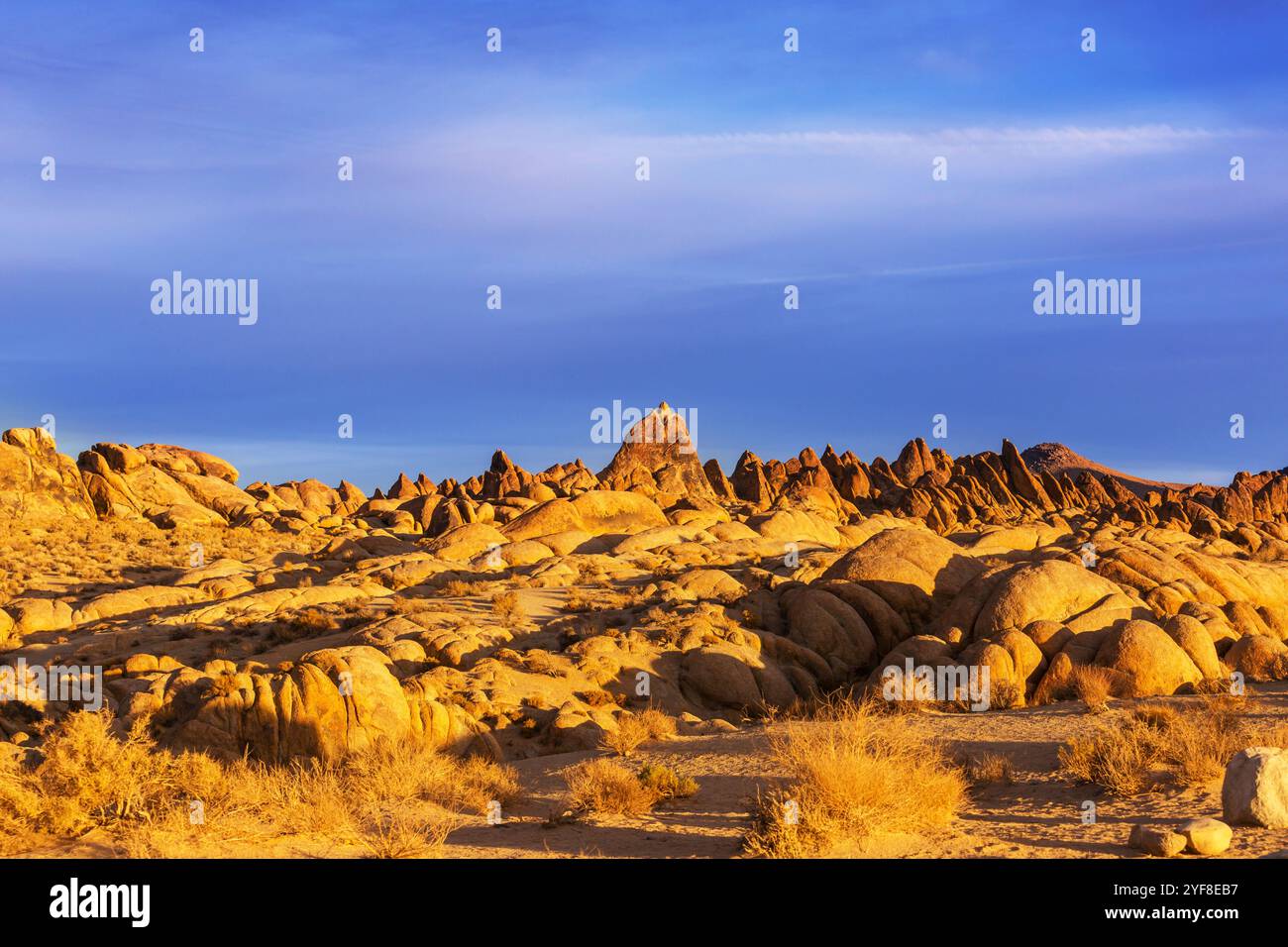 Unusual stone formations in Alabama hills, California, USA Stock Photo ...
