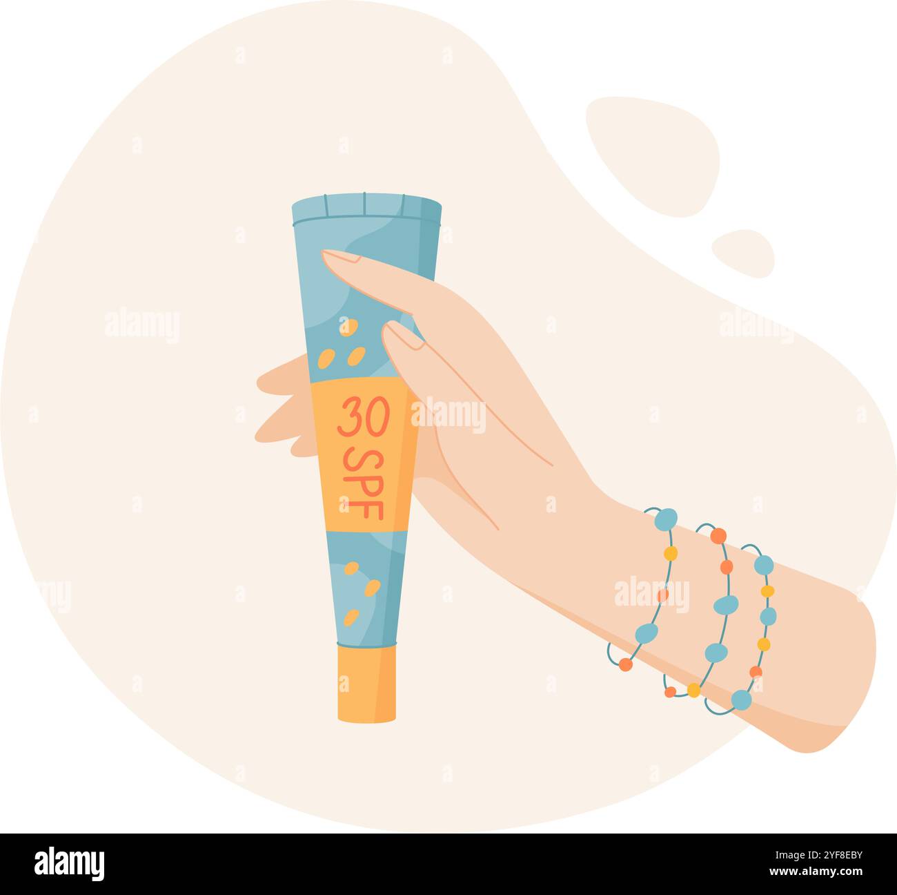 Suntan girl Stock Vector Images - Alamy