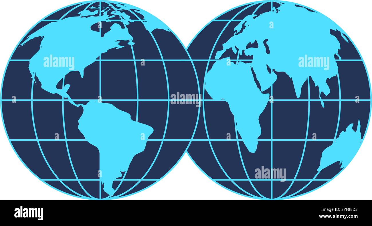 Earth world globe y2k Cut Out Stock Images & Pictures - Alamy