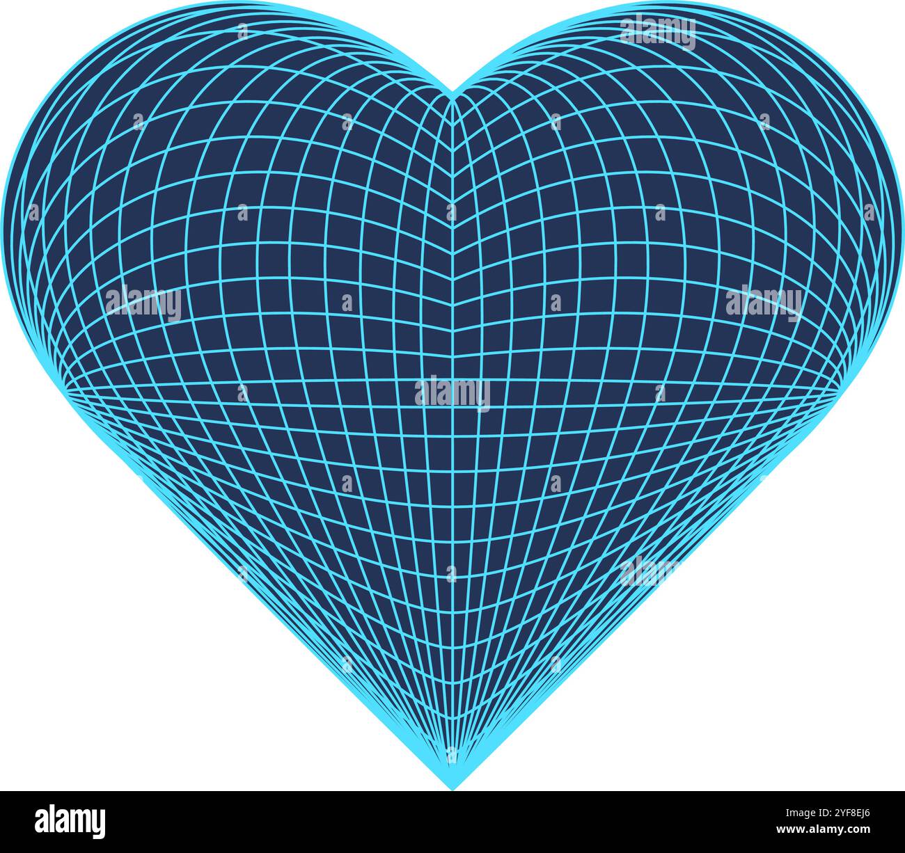 3d wireframe heart line Stock Vector Images - Alamy