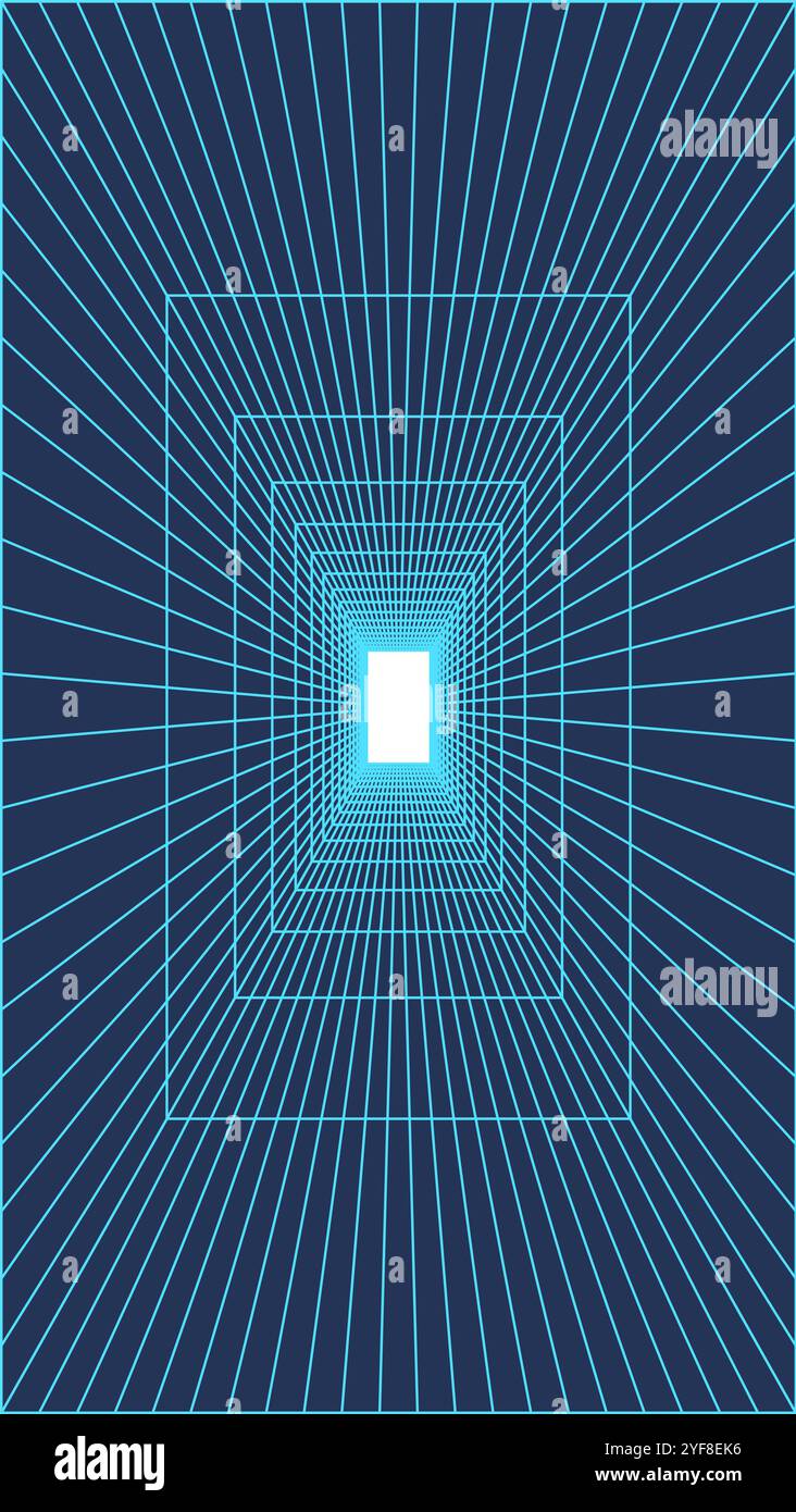 Perspective 3d Mesh Vortex Stock Vector Image & Art - Alamy